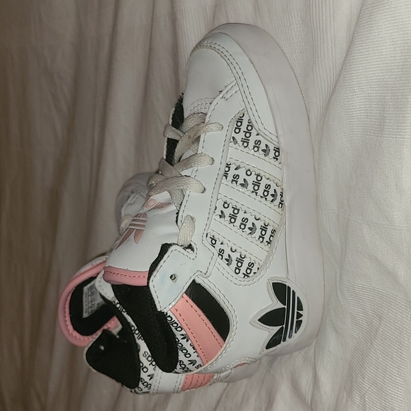 adidas | Shoes | Adidas Hardcourt Ortholite High Top Leather Sneakers ...